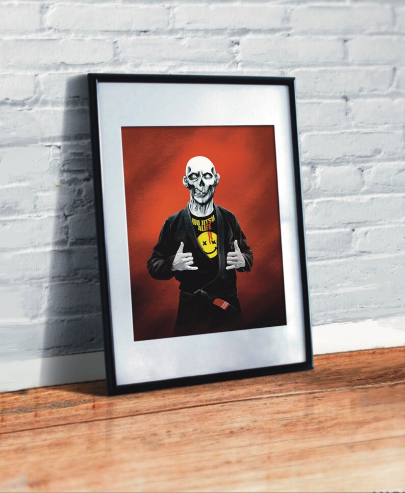 Zombie Jiu Jitsu Photographic Print - BJJ Art Gift (8x10 or 11x14) - Etsy