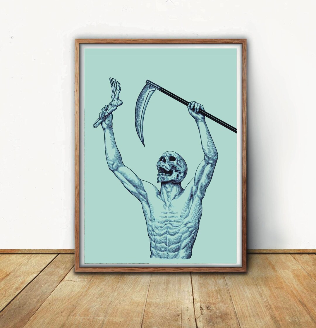 Fear the Reaper Leg Locker Jiu Jitsu Bjj Judo Skull - Etsy