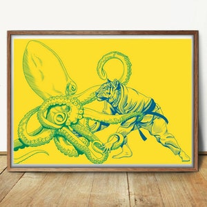 Tiger Octopus - Etsy