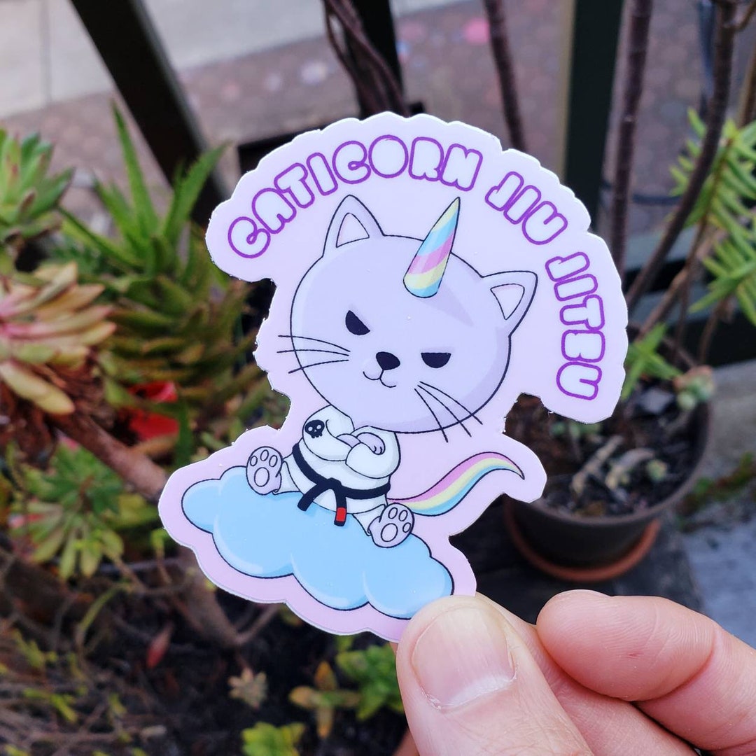 Caticorn Jiu Jitsu Sticker – Funny Cat Unicorn, BJJ Gift - Etsy