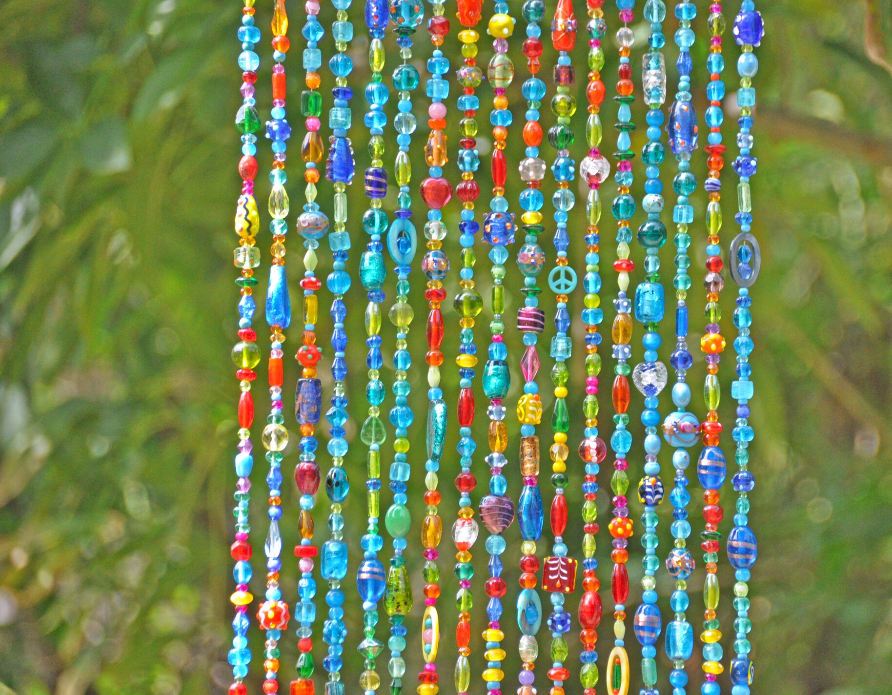 Brown Blue Turquoise Green Red Yellow and Orange Beaded | Etsy