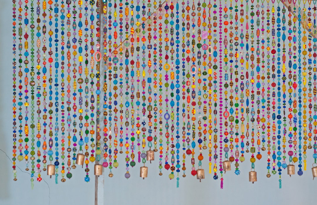 Unique Home Decorcolorful Bohemian Beaded Valance 80 Beaded Strings ...