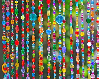 Colorful Bohemian Beaded Valance made to Order for Carole | Etsy