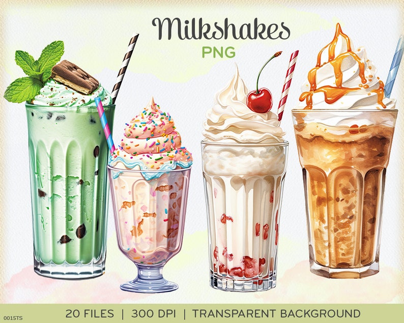 Milkshakes Clip Art, Pngs, Ice Cream, Cold Drinks, Matcha Ice Drink ...