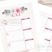 A5 Weekly Planner, Printable Pages, Insert, Watercolor Florals Bohemian ...