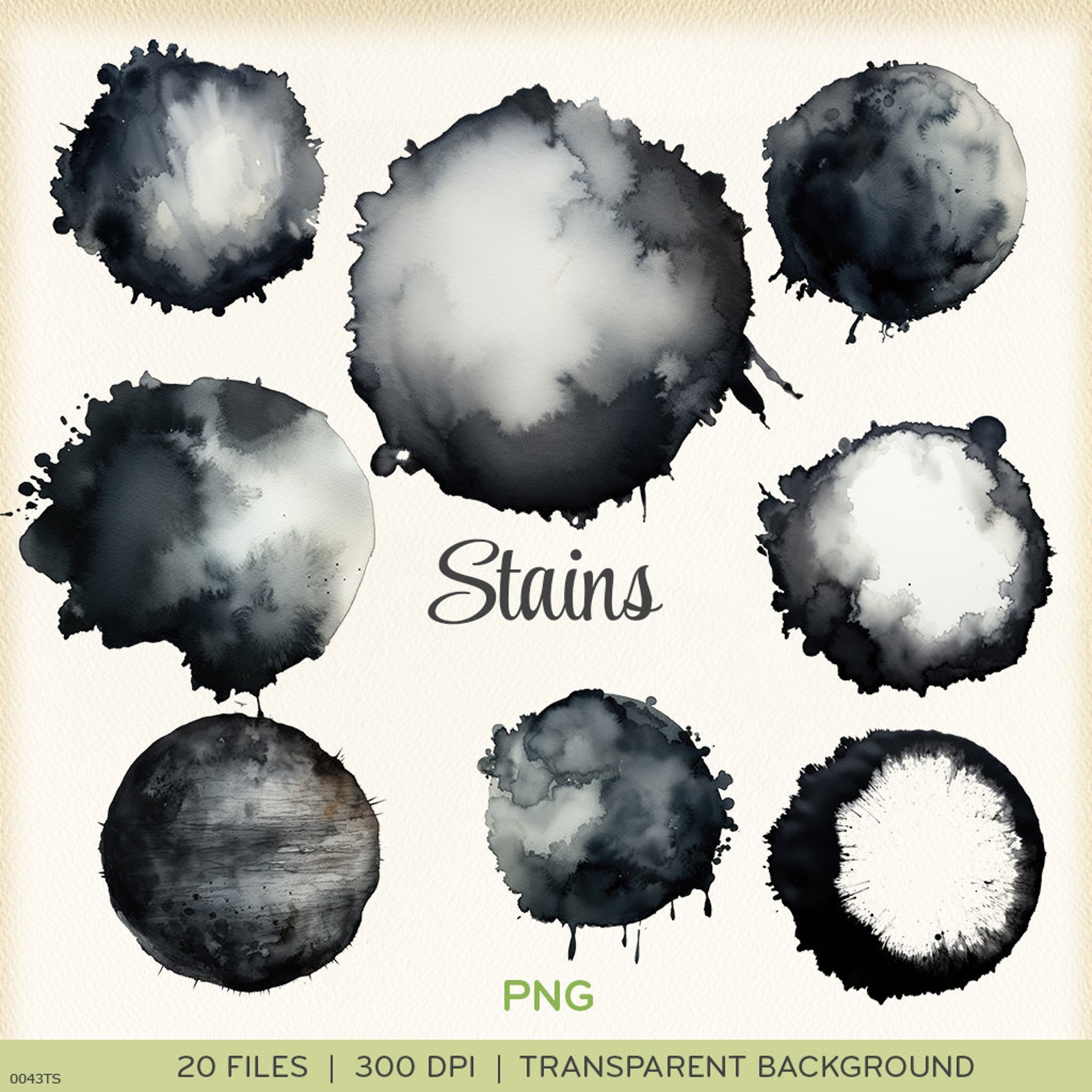 Stains Clip Art, Pngs, Black Stain, Splashes, Watercolor Stain, Painting Splashes, Transparent ...