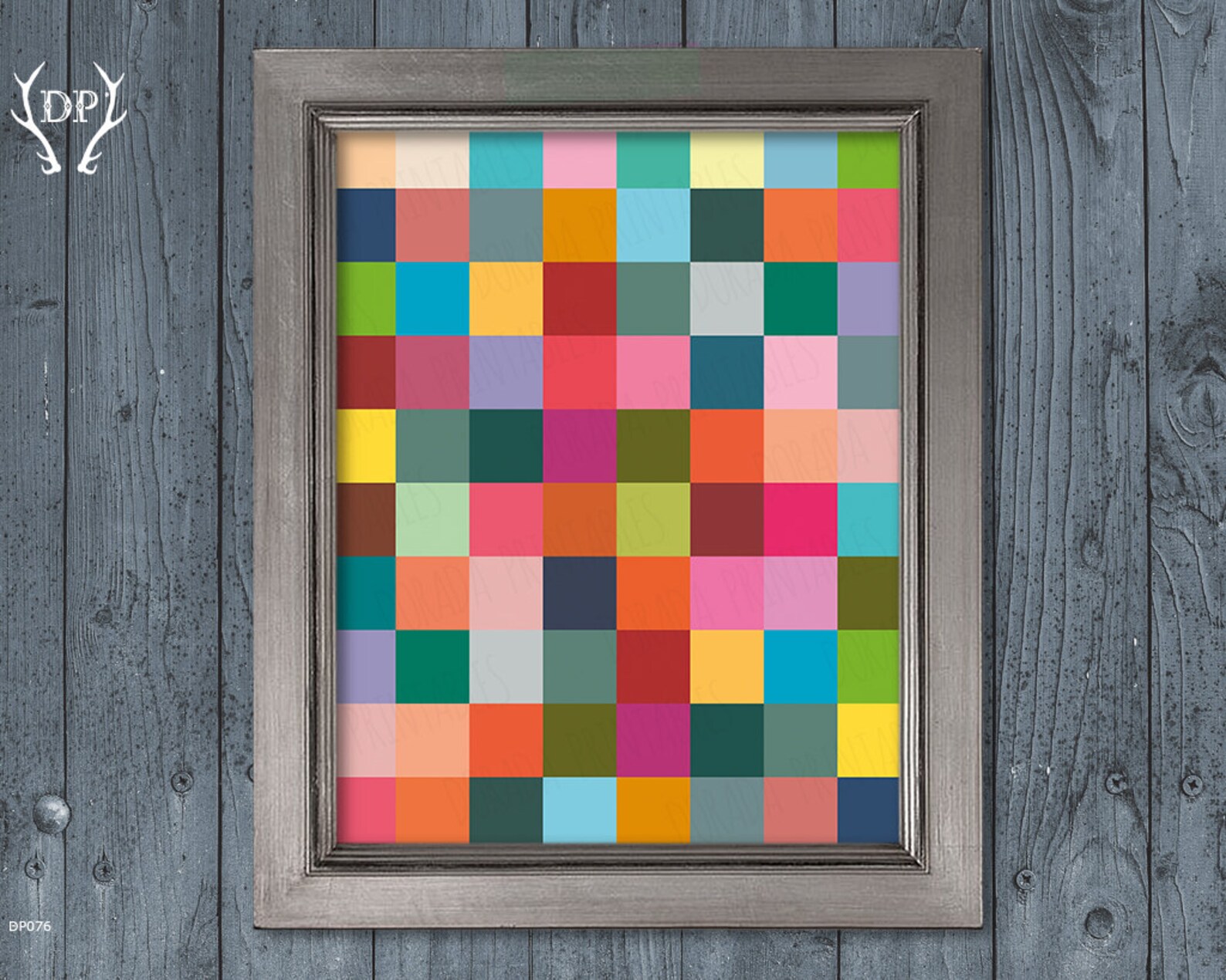Abstract Colorful Printable Art Rectangles Geometric Print Wall Home ...