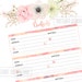 A5 Address Book Insert for Planner, Contacts, Printable Pages, Half ...