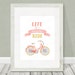 Bicycle Print Art | Nursery Wall Art | Life is a Beautiful Ride ...