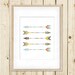 Five Tribal Arrows, Printable, Nursery Wall Art, Tribe Graphics, Kids ...