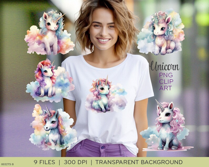 Unicorn Clip Art, Unicorns Images, Magical Rainbow, Cartoon Sublimation ...
