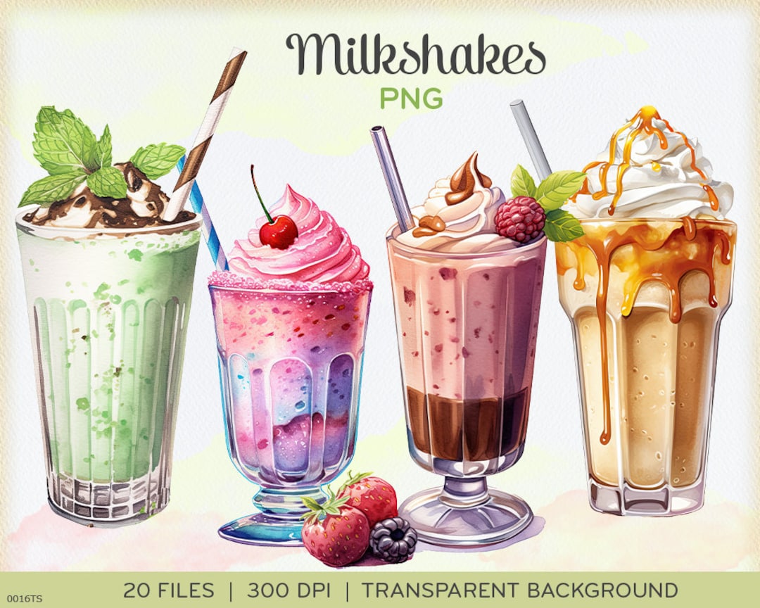 Milkshakes Clip Art, Pngs, Ice Cream, Cold Drinks, Matcha Ice Drink ...