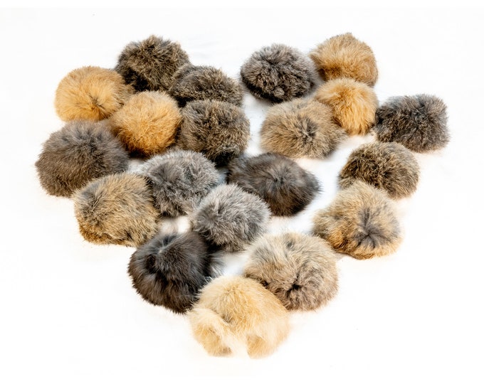 Great Balls of Fur Catnip Filled Rabbit Fur Ball Cat Toy one Pair of ...