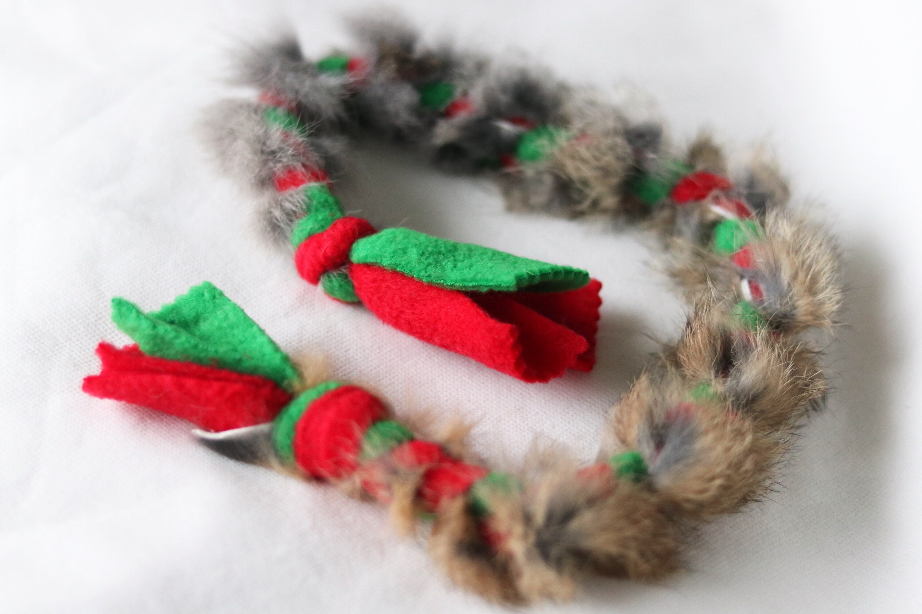 Rabbit Fur and Fleece Tuggie Small Dog Toy Small Dog Agility - Etsy UK