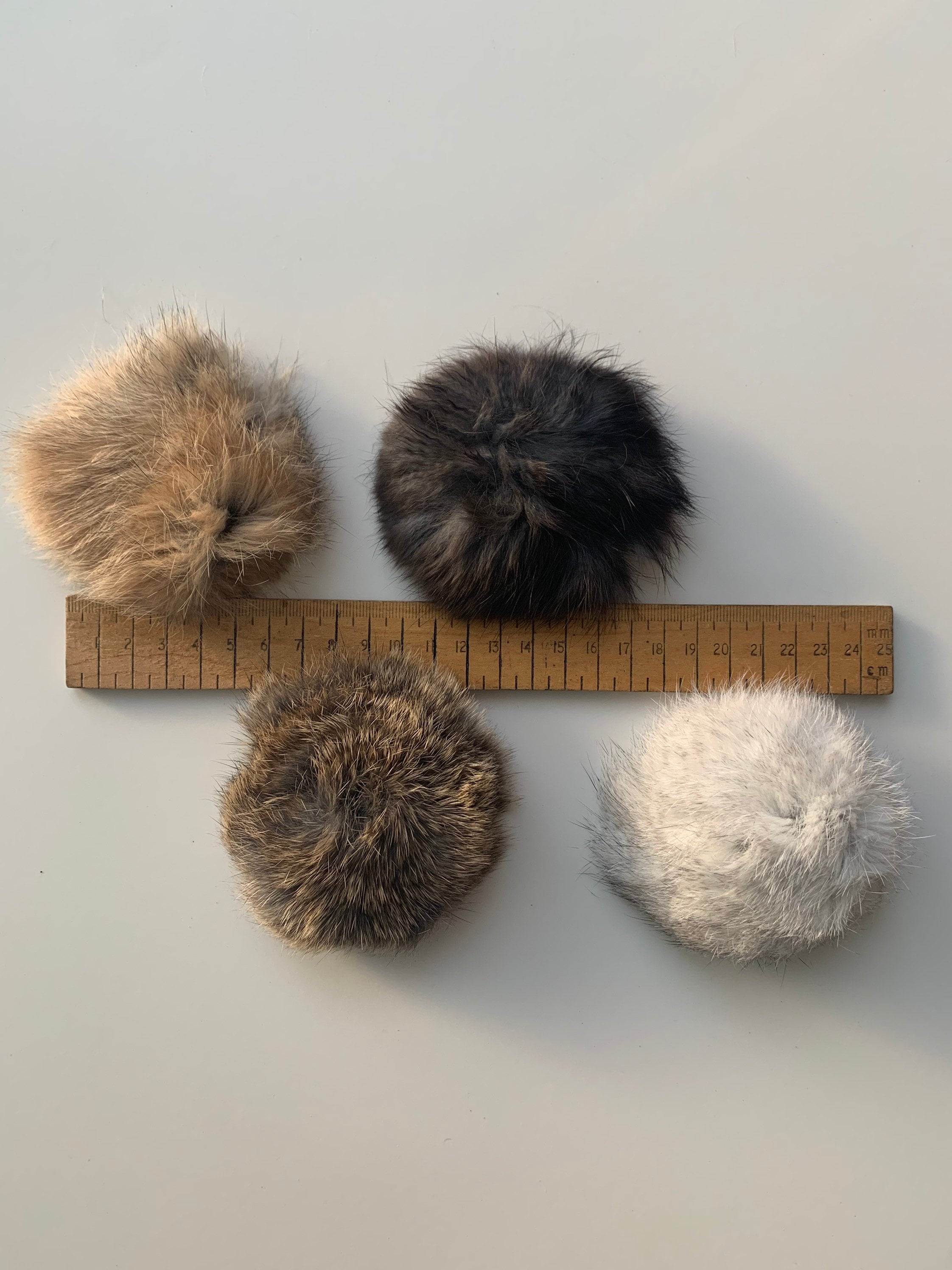 Great Balls of Fur Catnip Filled Rabbit Fur Ball Cat Toy one - Etsy