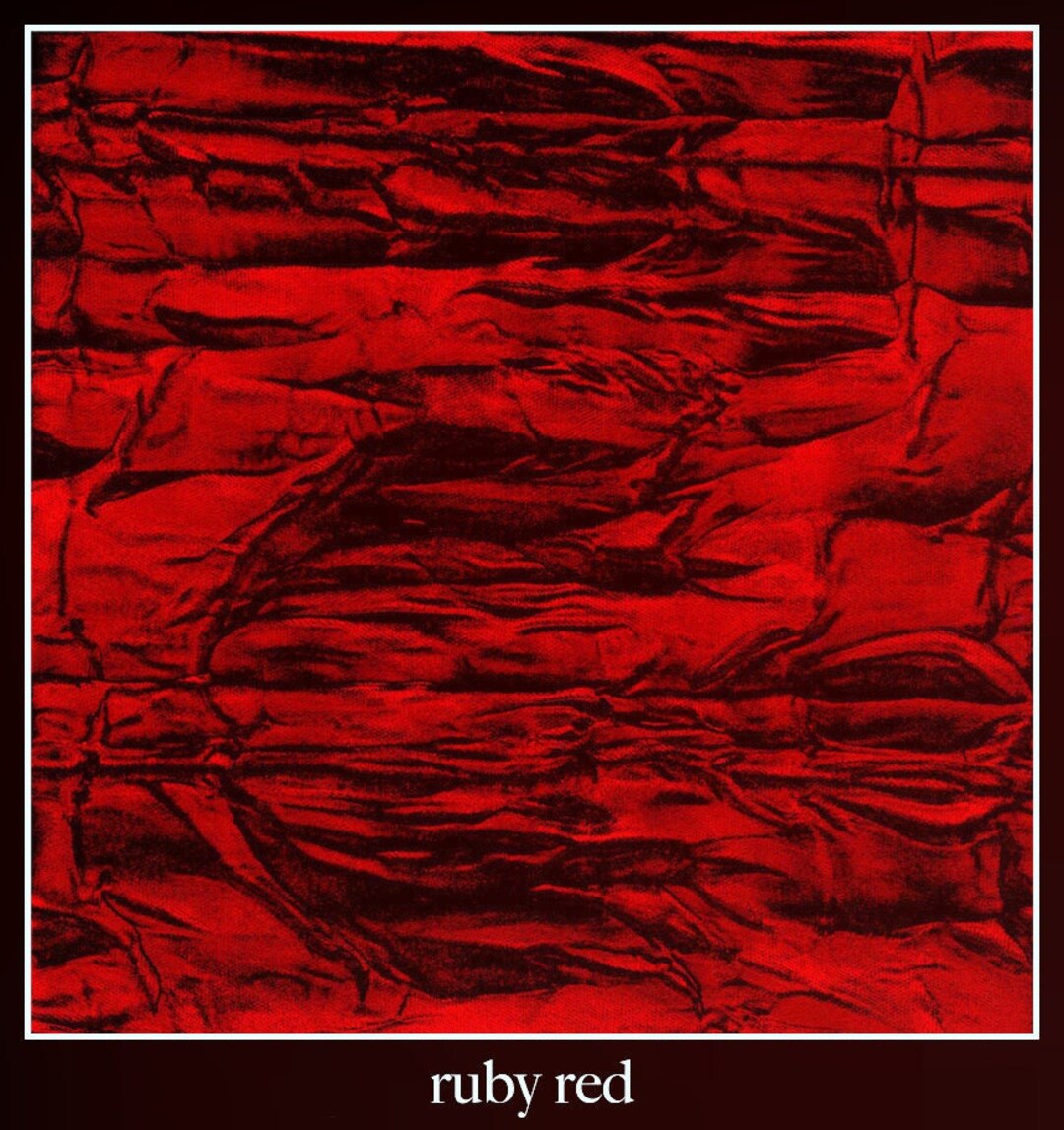 Ruby Red Crushed Velvet Fabric – 54" Wide Acetate Rayon Blend by the ...
