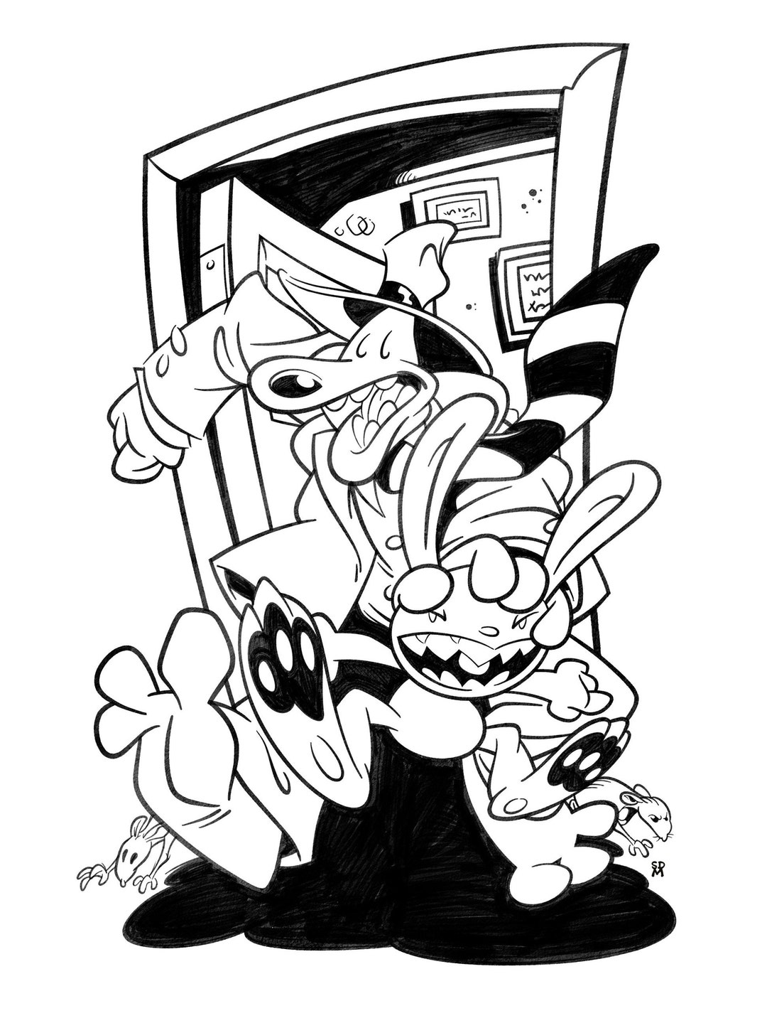 Print - Sam & Max: Freelance Police - Etsy