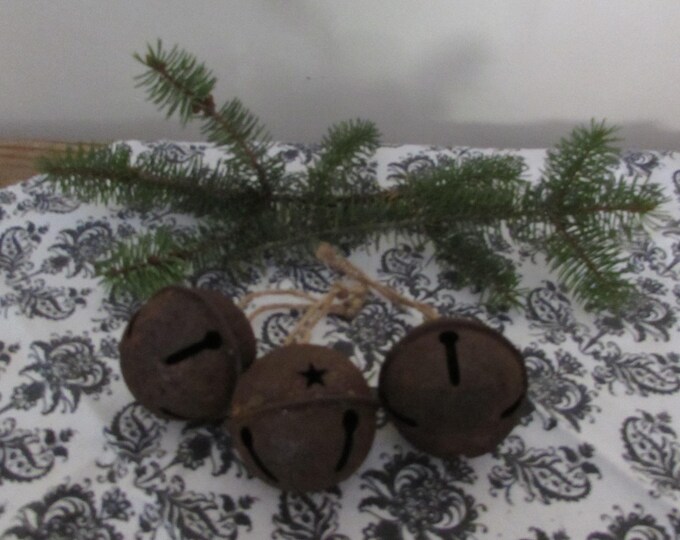 Vintage Large Jingle Bells, Rusty/rustic, Ornaments, Holiday Decor ...