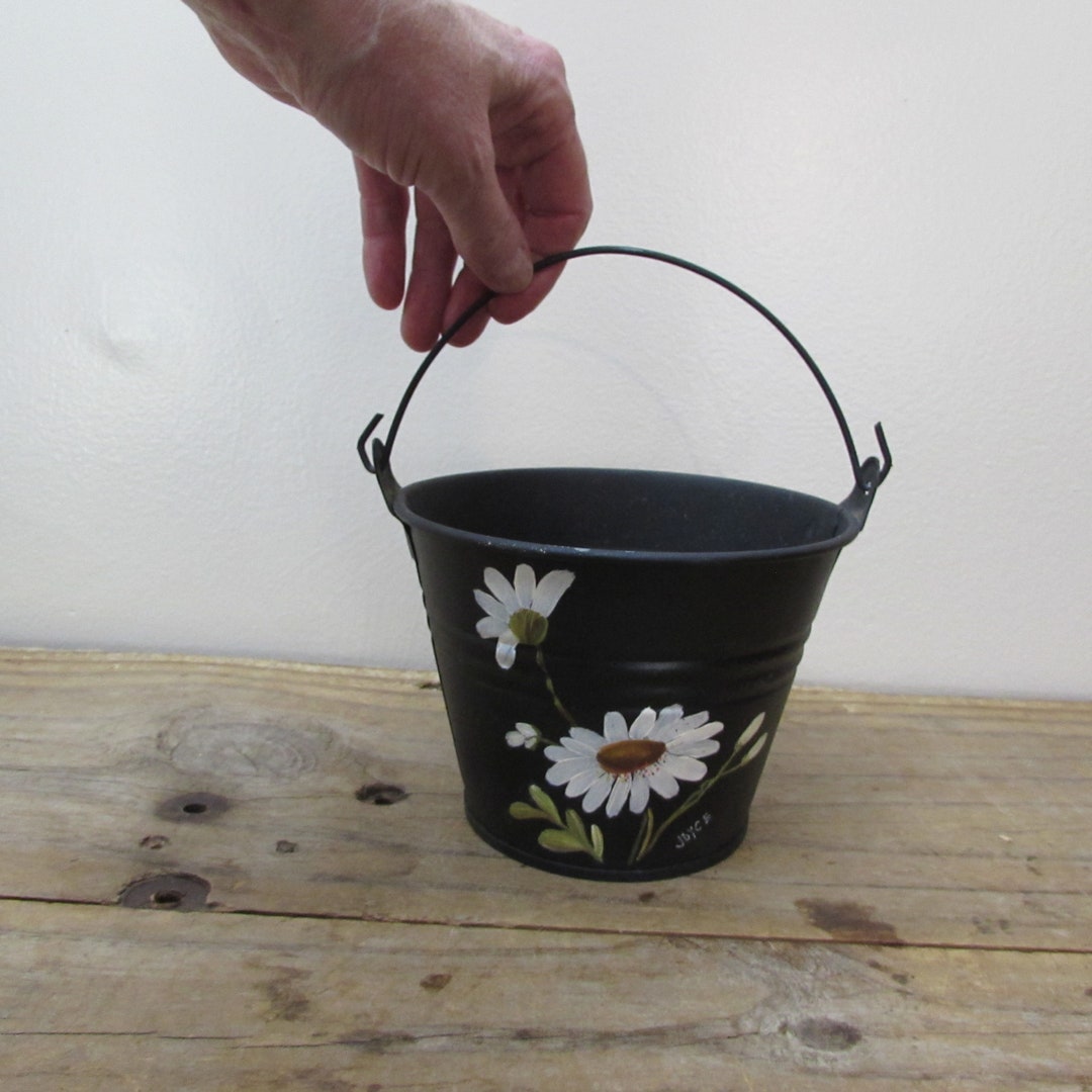 THE Cutist Little Pail EVER!, Vintage Steel Pail, Fold-down Handle ...