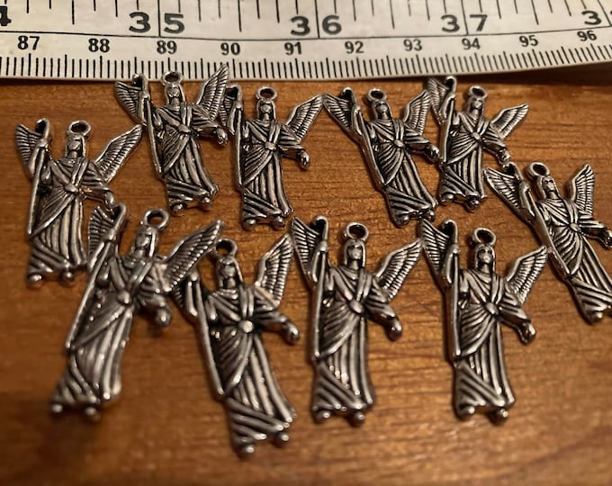 Archangel Raphael / Rafael Silver Alloy Charms X 10 Pieces - Etsy Australia