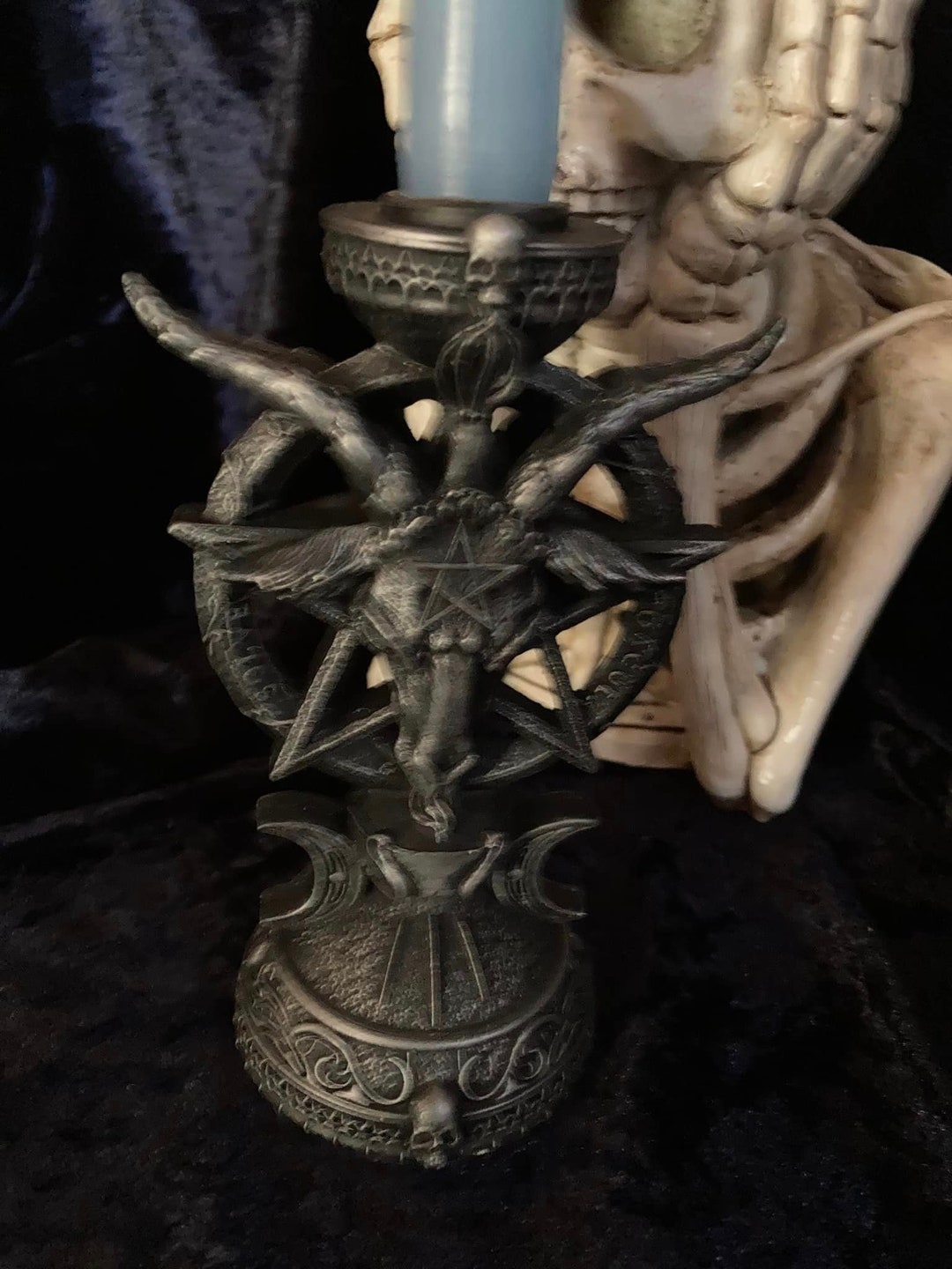 Baphomet / Goat of Mendes Candle Stick Holder - Etsy
