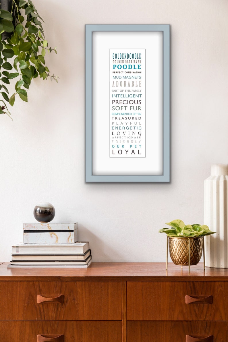 Goldendoodle Dog Word Art Print Dog Gift Pet Decor Dog - Etsy UK