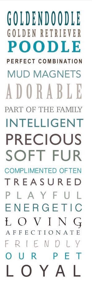Goldendoodle Dog Word Art Print Dog Gift Pet Decor Dog - Etsy UK