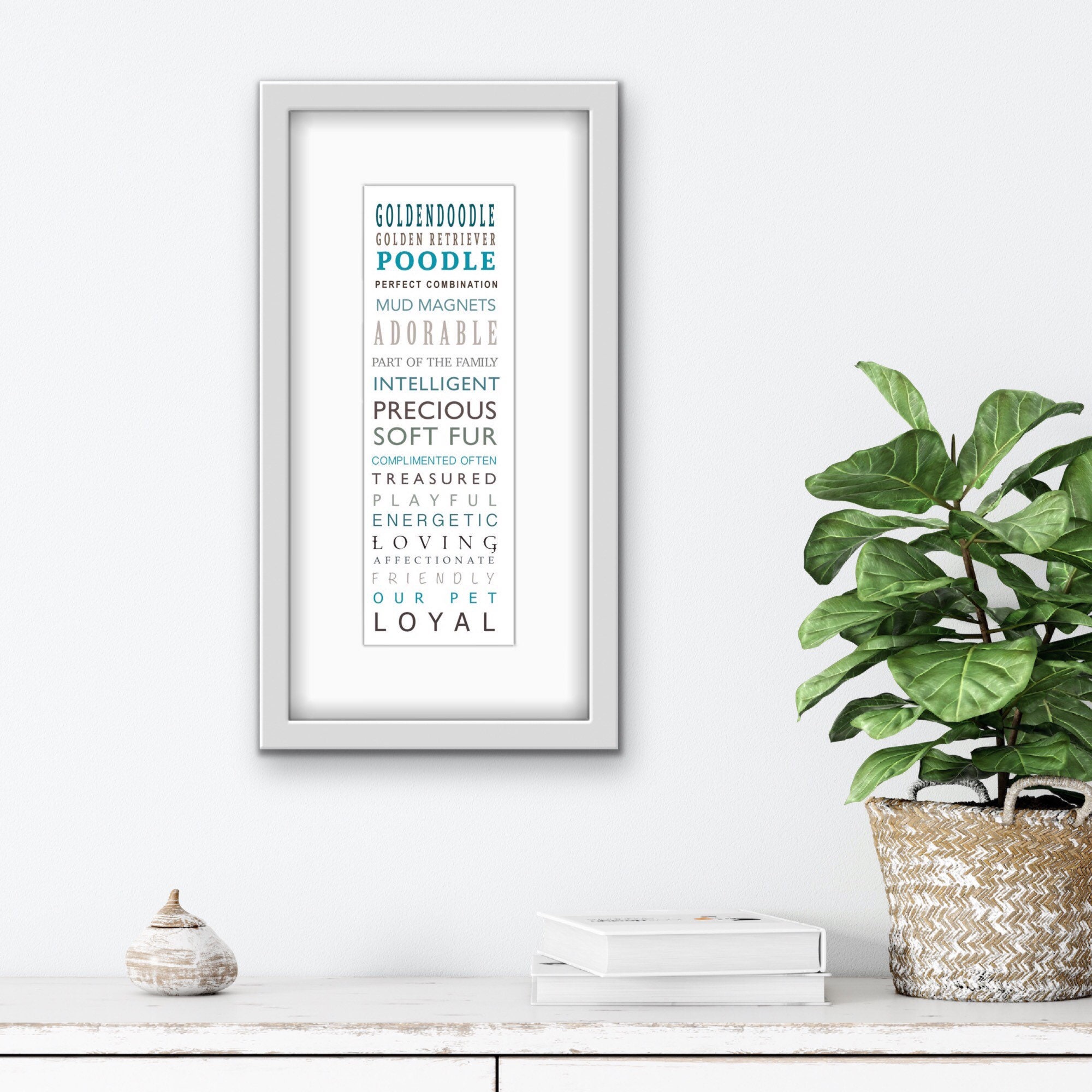 Goldendoodle Dog Word Art Print Dog Gift Pet Decor Dog - Etsy UK