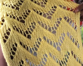 Loom Knitting Lace Pattern - Etsy