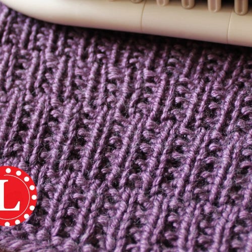 Looms Knitting PATTERNS Waffle Rib Stitch With Video Tutorial - Etsy