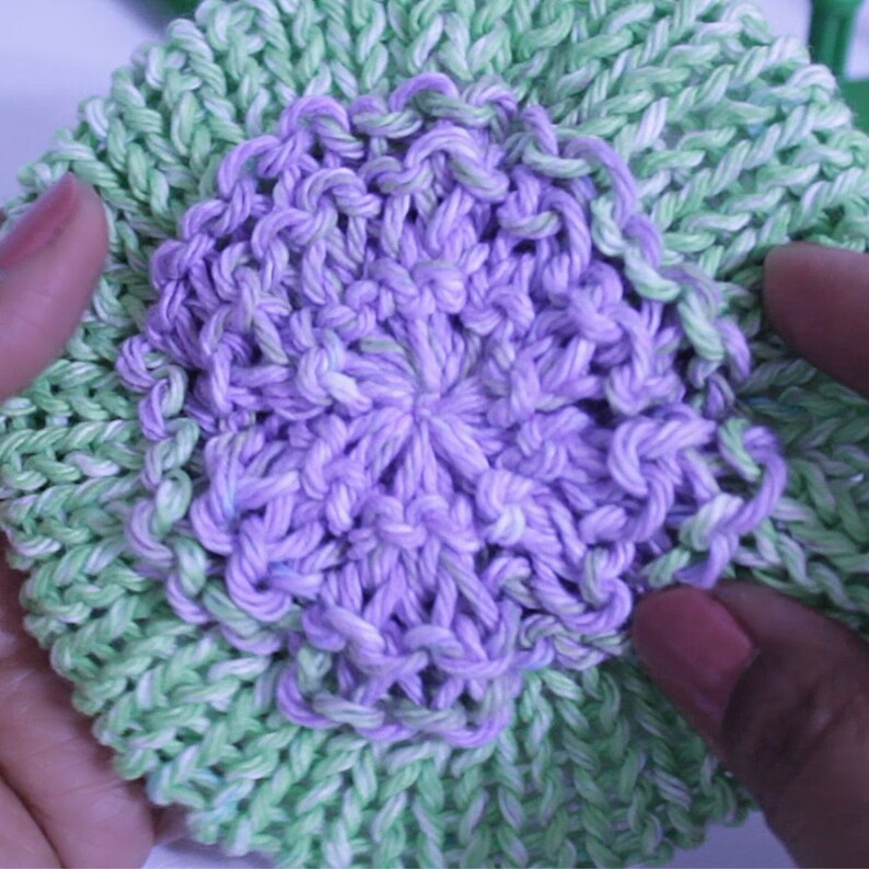 Looms Knitting Patterns Scrubbie / Scrubby Dishcloth / Washcloth / Dish ...