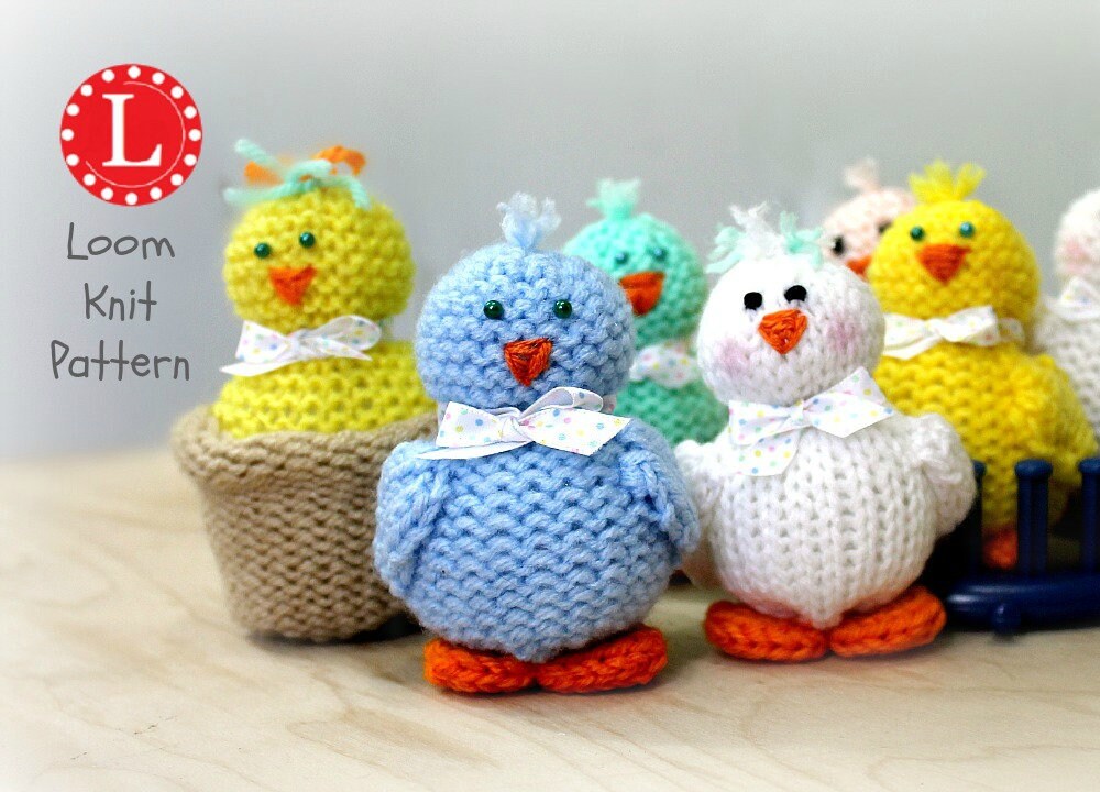 Loom Knitting PATTERNS Tiny Chicks Amigurumi Toys Loom Knit | Etsy