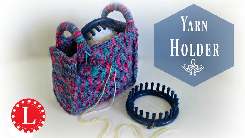 Loom Knitting PATTERNs Yarn Holder Bag Purse Tote Includes | Etsy