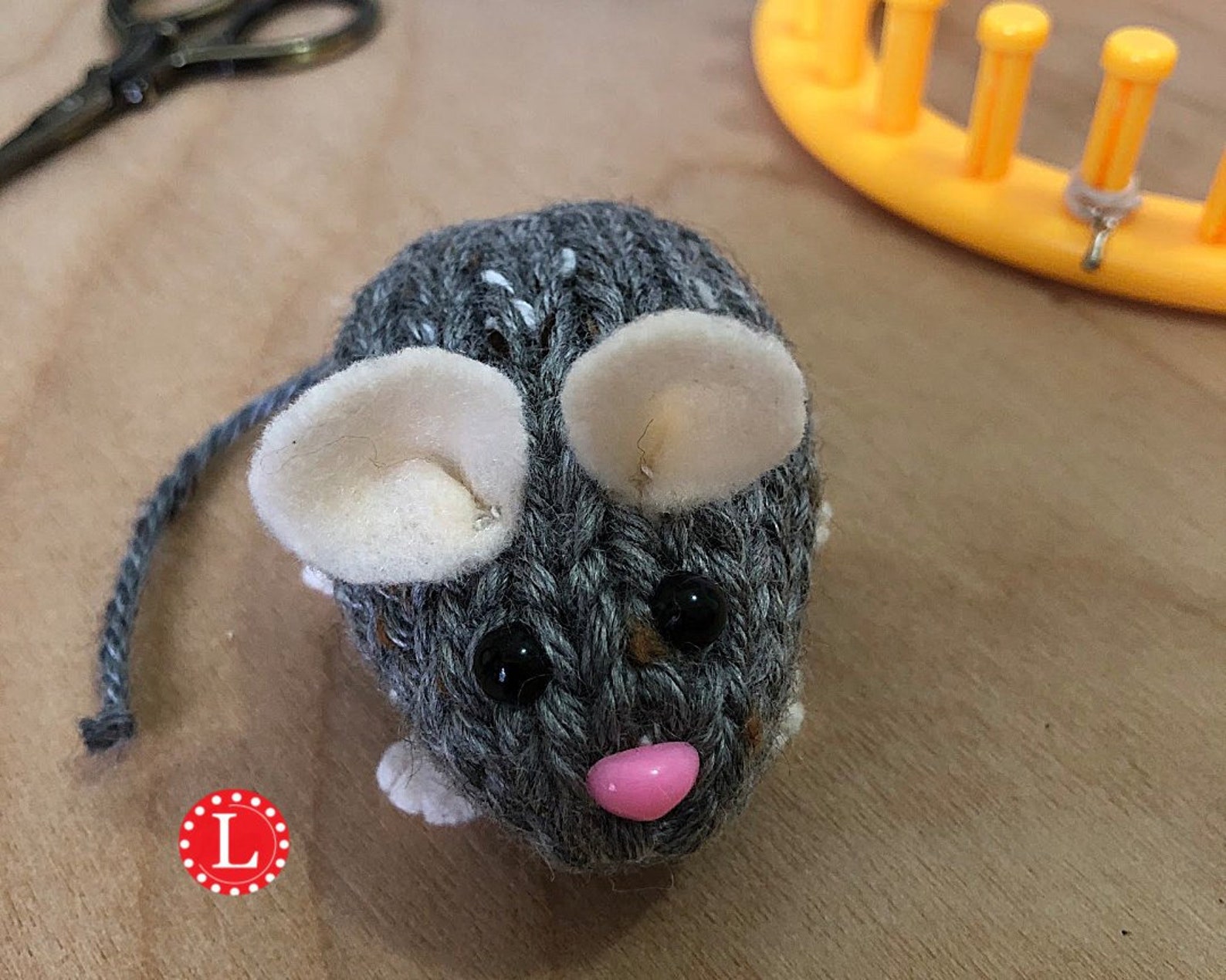 Loom Knitting PATTERNS Loom Knit Tiny Toy Mouse Mice Toys | Etsy