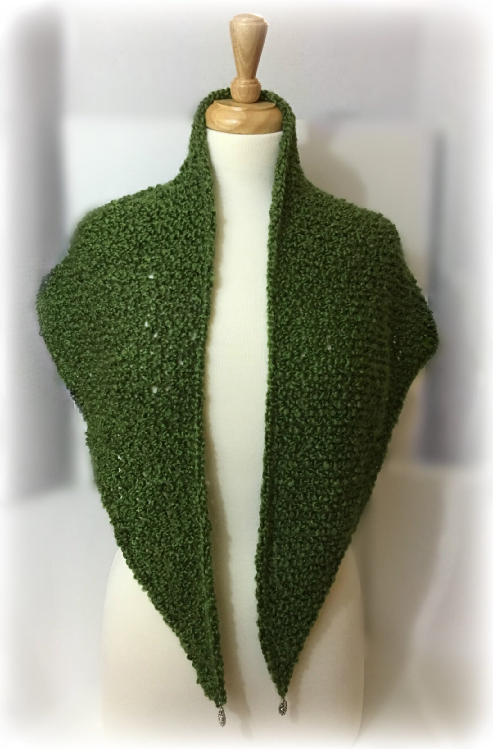 Loom Knit Pattern (with Video) Triangle Shawl Beginner EASY - Etsy Canada