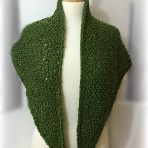 Loom Knit Pattern (with Video) Triangle Shawl Beginner EASY - Etsy