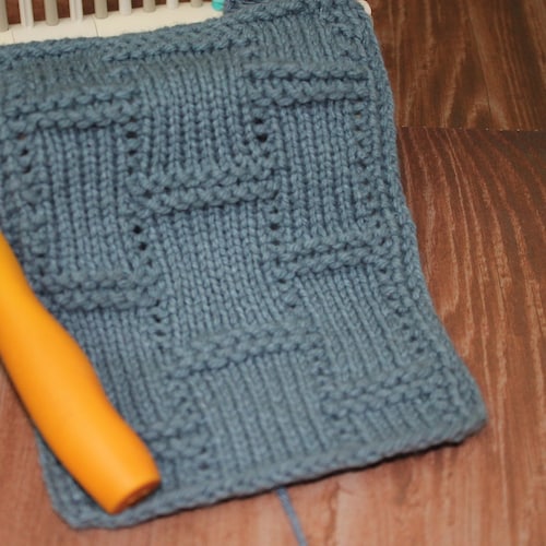 Looms Knitting PATTERNS Waffle Rib Stitch With Video Tutorial - Etsy