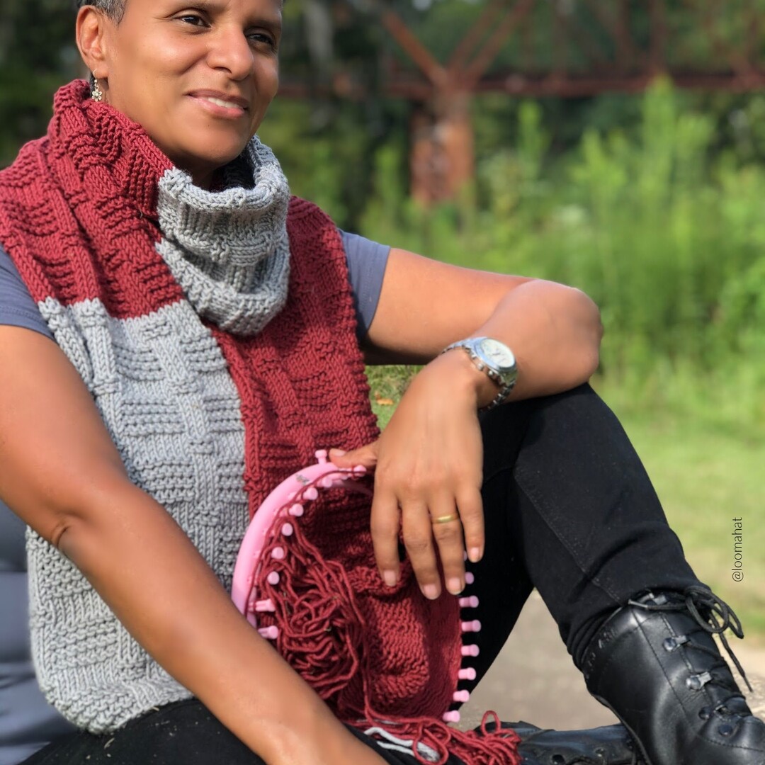 Loom Knit PATTERNS Scarf Easy Pattern Project With Step by Step Video ...