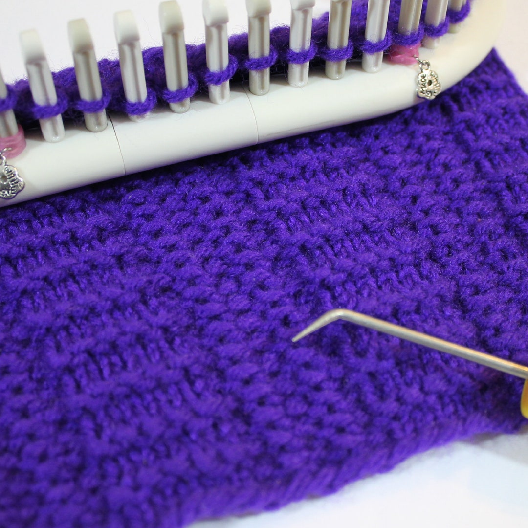 Looms Knitting PATTERNS Waffle Rib Stitch With Video Tutorial by ...