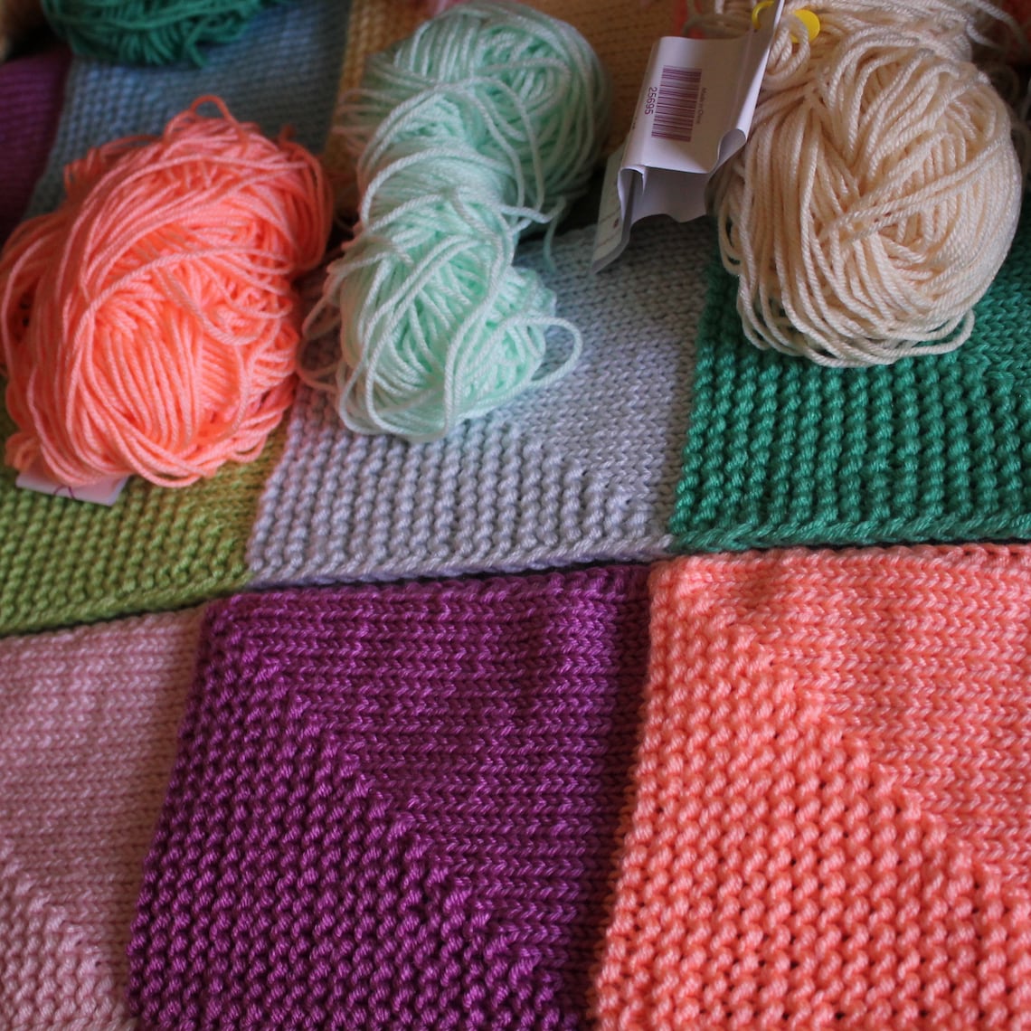 Loom Knitting PATTERN Flag Stitch Square With Video Tutorial - Etsy