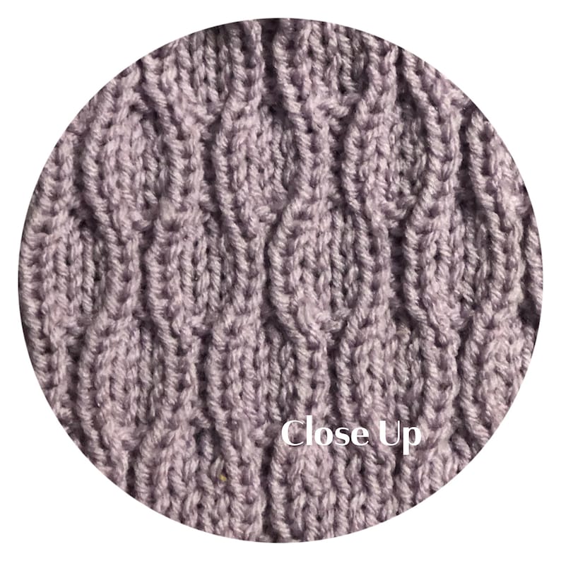 Loom Knitting STITCH PATTERN : Wavy Rib Flat and in the Round - Etsy