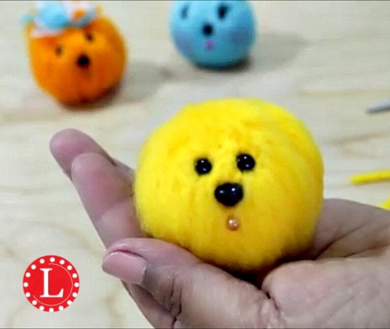 Loom Knitting Patterns Toys Fuzzy Dots Emojis Includes Video | Etsy