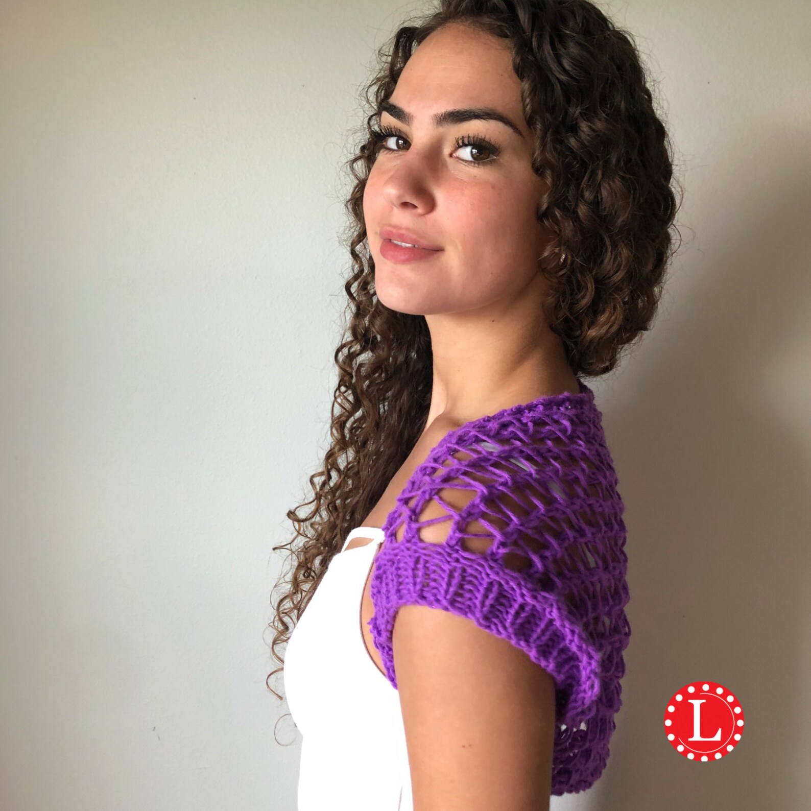 Loom Knitting Pattern Lace Stitch Shrug Summer Shawl Cover W - Etsy