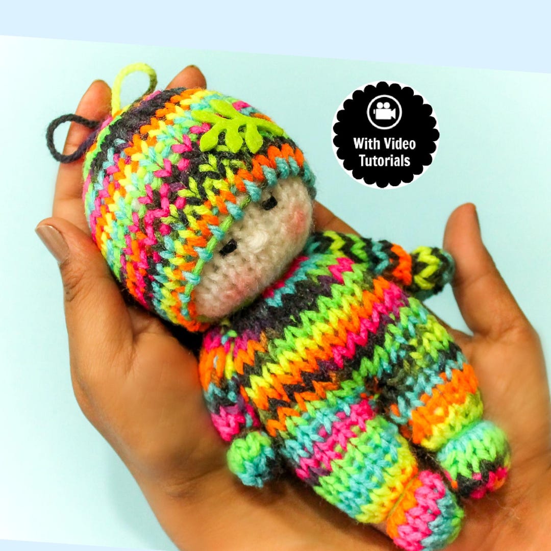 Knitting Looms PATTERNS Toys Doll Amigurumi Original Tiny Dolls Pattern ...