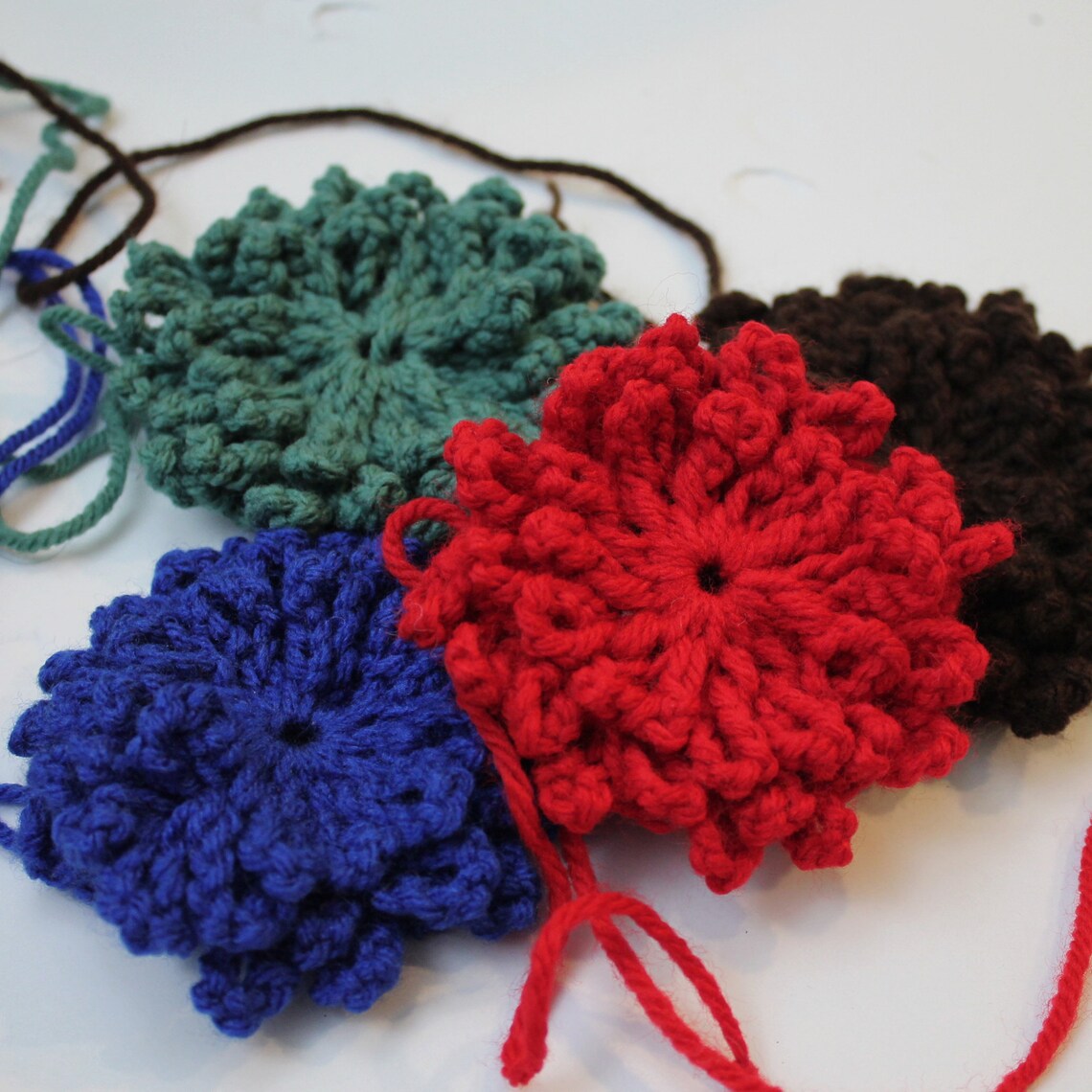 Loom Knitting PATTERNS for Flowers With Step by Step Video - Etsy