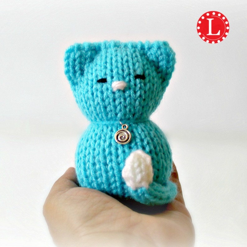 Loom Knitting PATTERN With Video Tiny Kitty Cat Pet Amigurumi Toy ...
