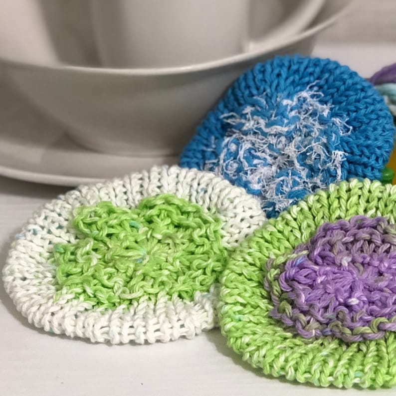 Looms Knitting Patterns Scrubbie / Scrubby Dishcloth / | Etsy