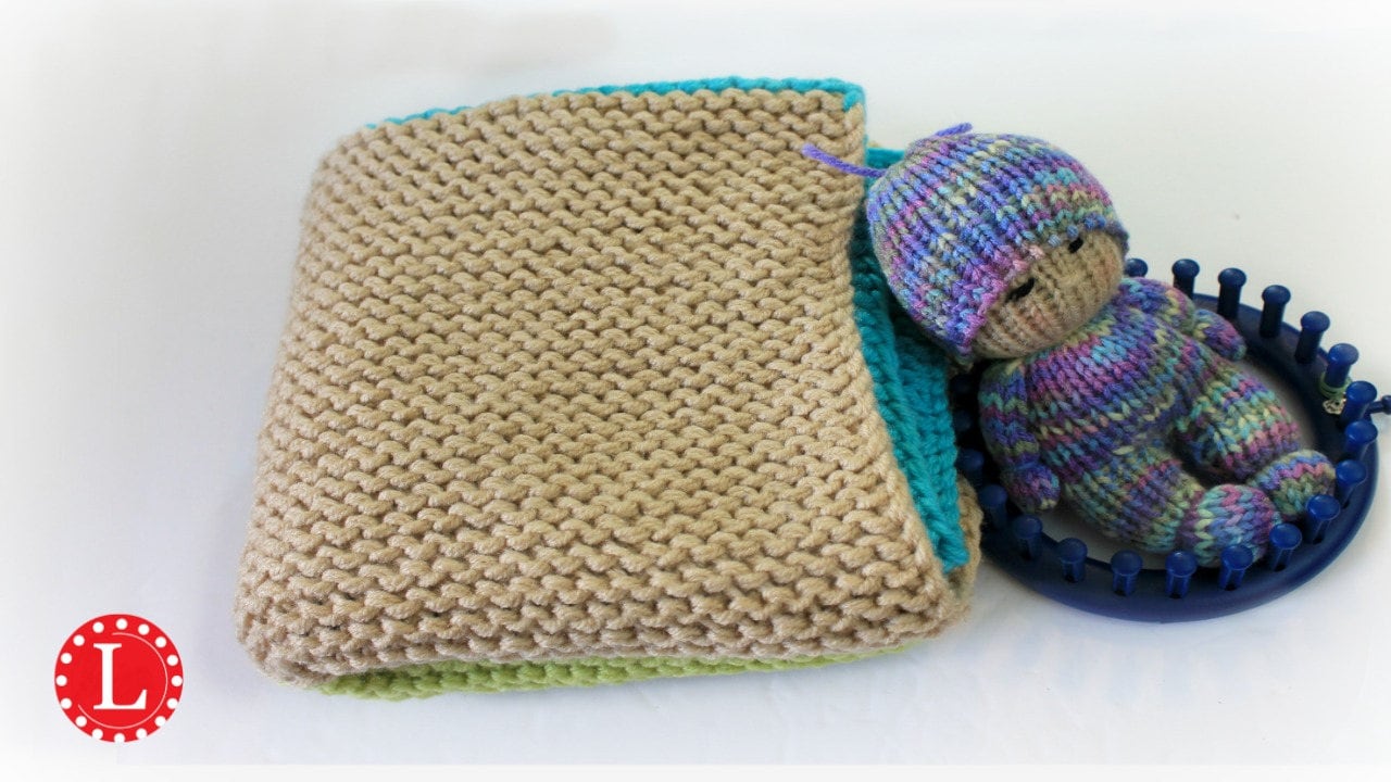 Loom Knitting PATTERNS Blanket Baby Use small 24-peg loom | Etsy