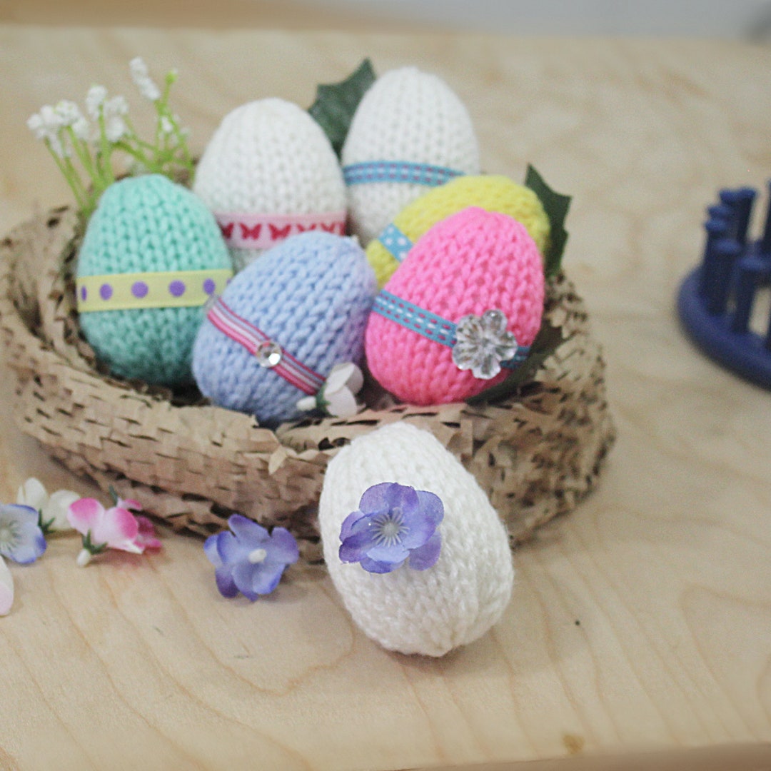 Loom Knit Easter Eggs Pattern Toys - Includes Step-by-step Video Tutorial by Loomahat - Etsy