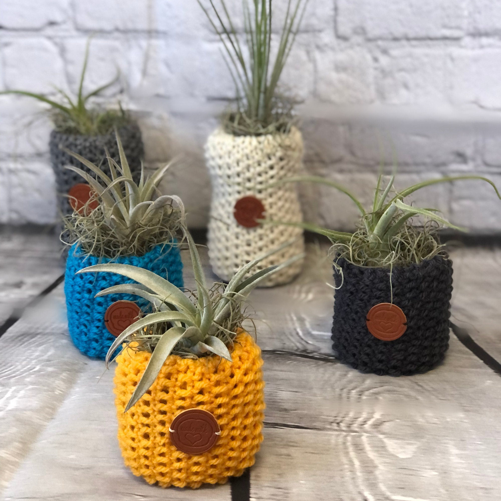 Loom Knitting Pattern Plant Pot Cover Cozy EASY & Quick on 24 Peg Round ...